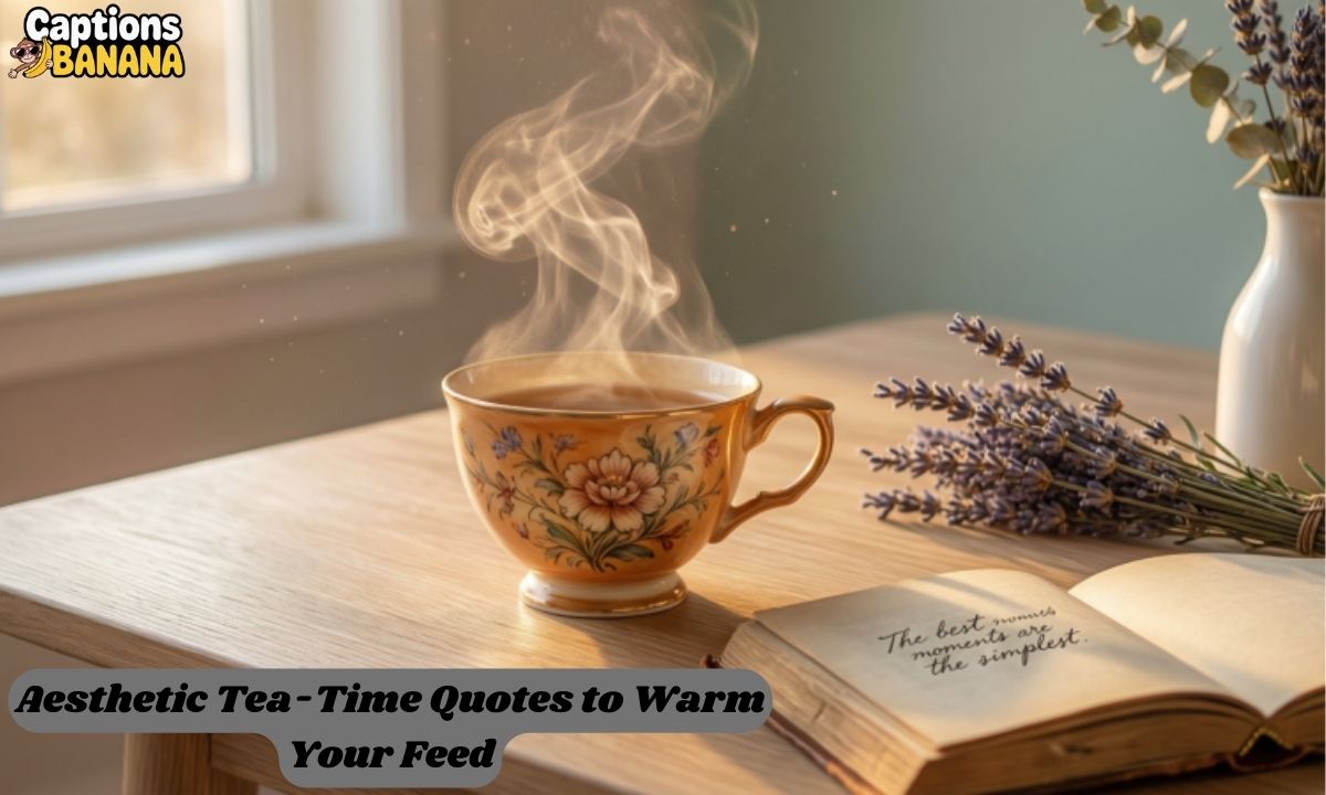200+ Tea Time Captions and Quotes to Sip & Share in 2026