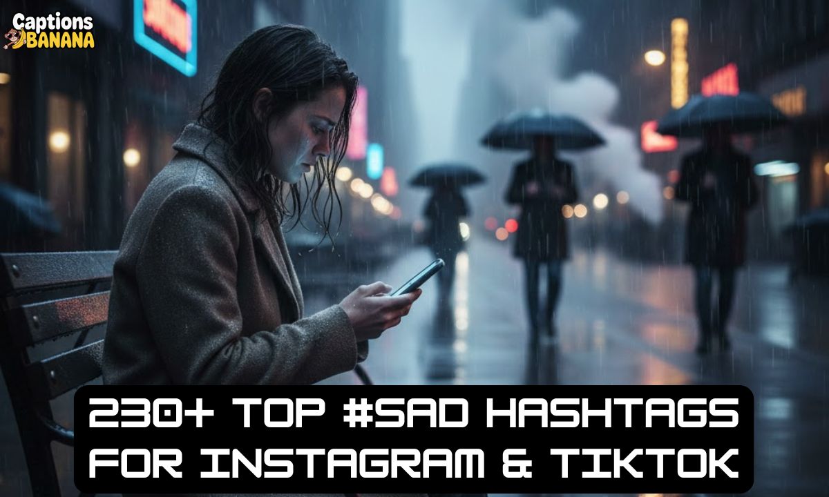 230+ Top #Sad Hashtags for Instagram & TikTok in 2026